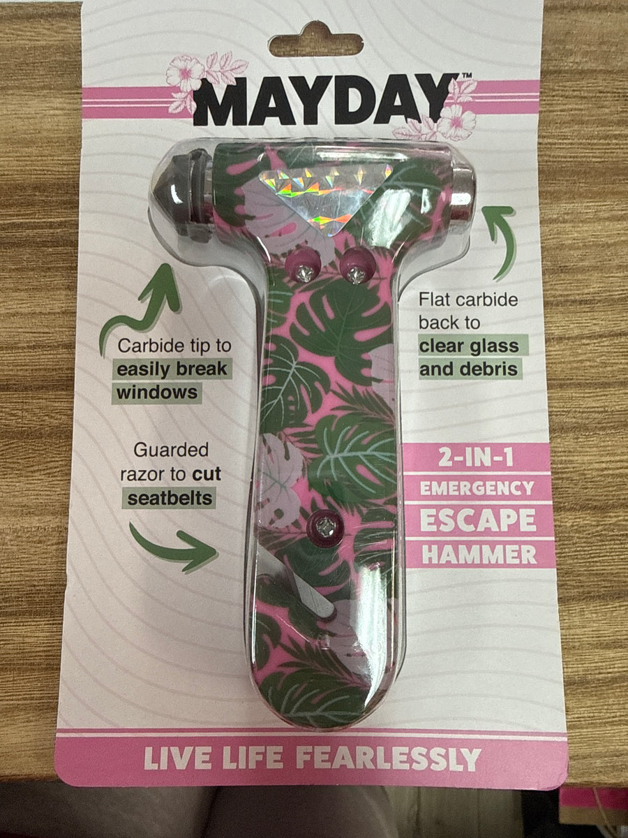 Tropical "2-In-1 Emergency Escape Hammer" Car Goodies – The Silver ...