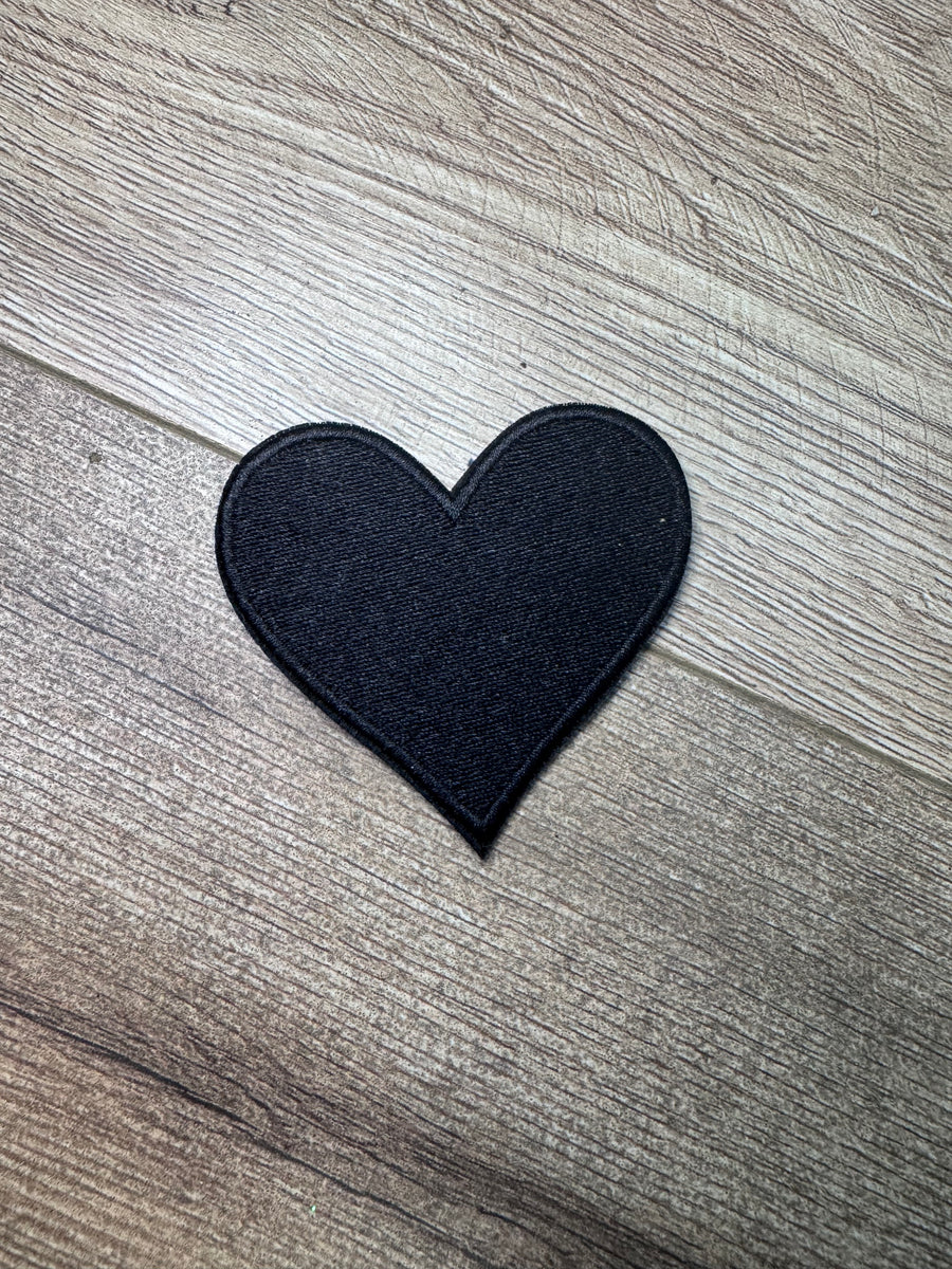 Hat Patches (Embroidered)- "OG Heart" Black (2.75X2.5) – The Silver ...