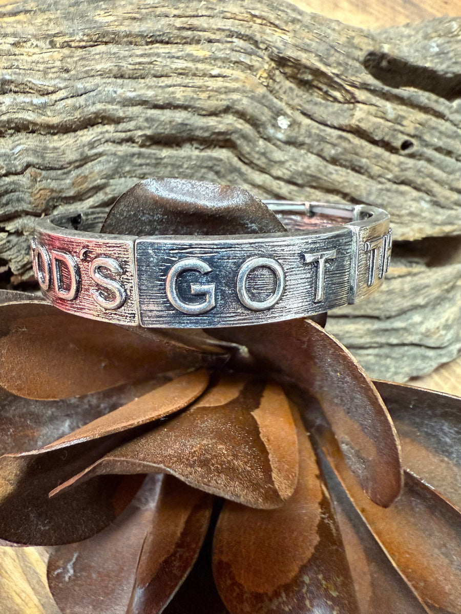 Willow Bracelet- "God's Got This" Slit Bangle – The Silver Strawberry