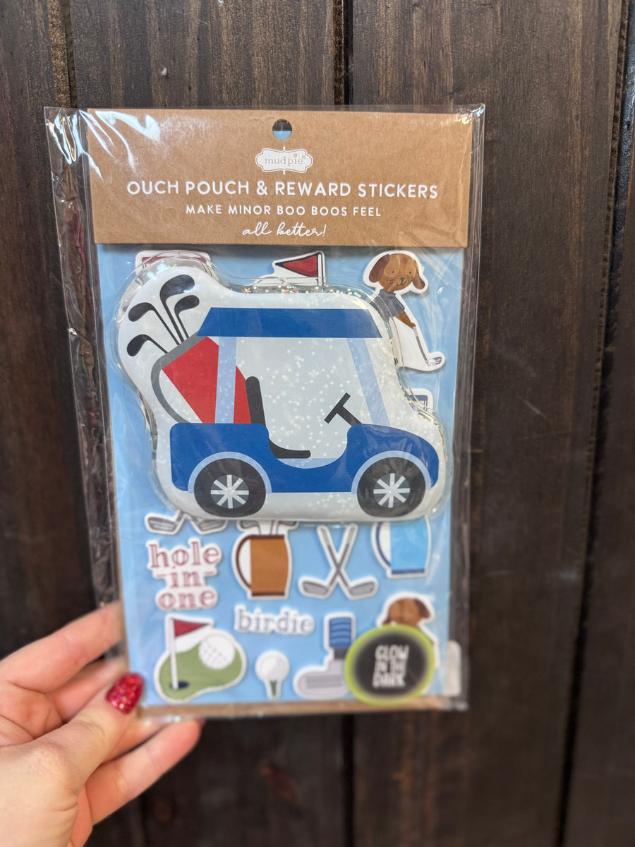 Ouch Pouch & Reward Stickers- "Blue Cart" – The Silver Strawberry