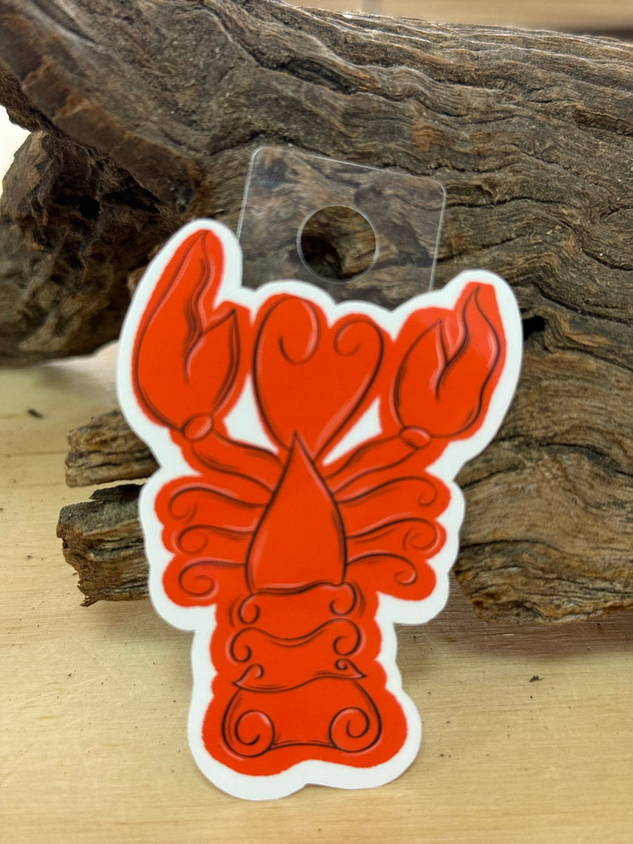 Stickers- "Crawfish" Red – The Silver Strawberry