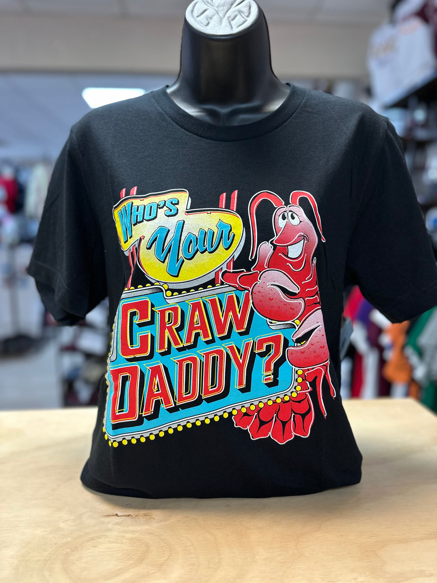 "Who's Your Craw Daddy; Lighted" Crawfish Tee – The Silver Strawberry