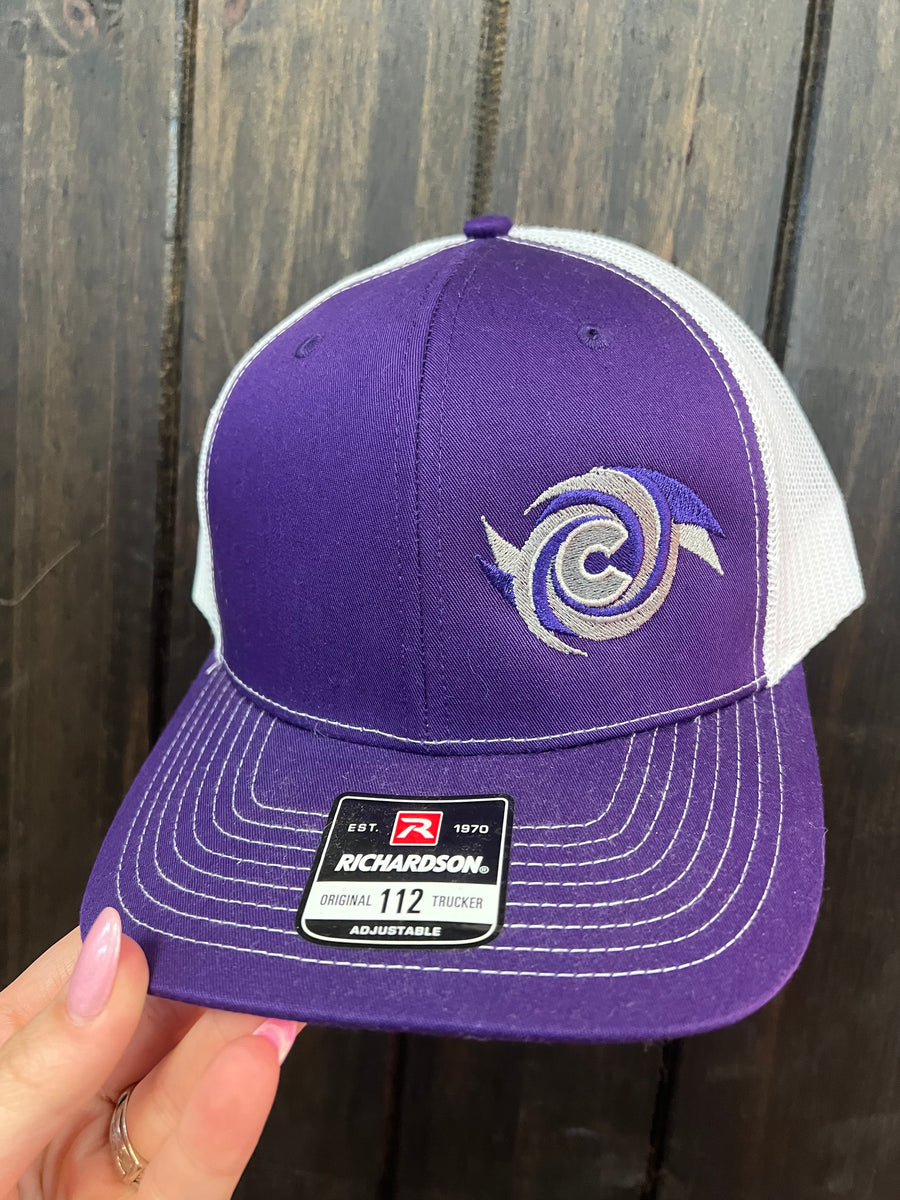 "Klein Cane Hurricanes- Logo" Purple Hat – The Silver Strawberry