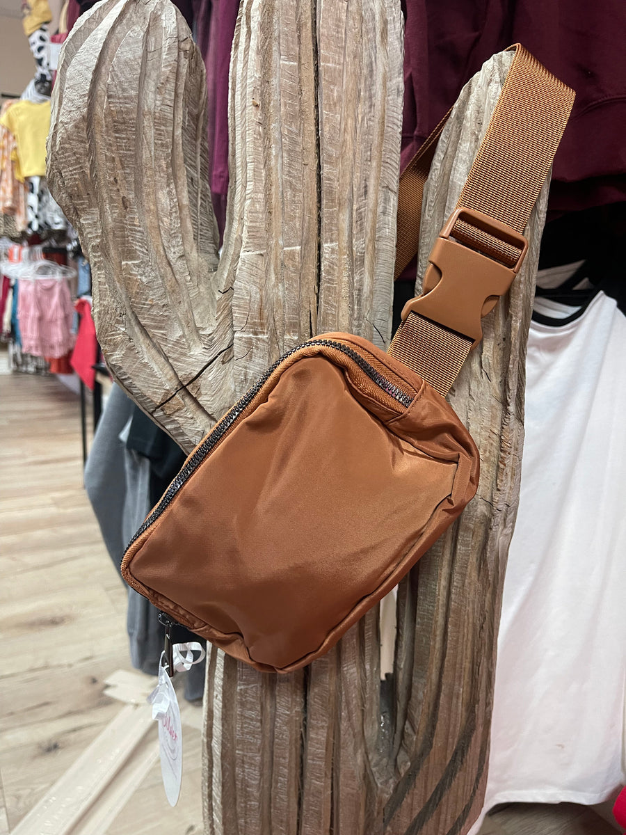 Layla Bum Bag Purses- Brown – The Silver Strawberry
