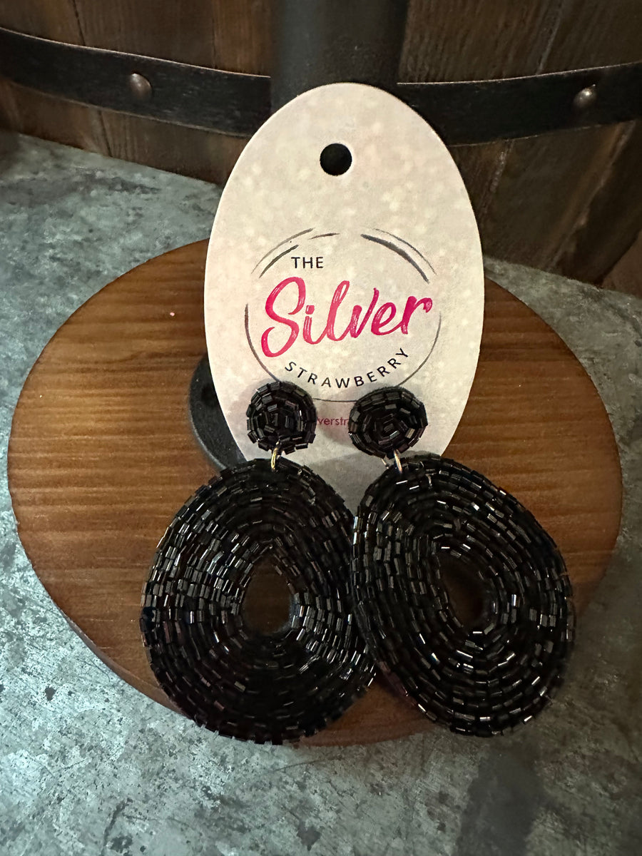 Cheyenne Earrings- Black – The Silver Strawberry